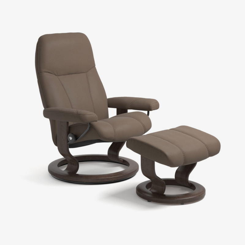 Stressless® Consul Leather Recliner - Classic Base - Special Buy ...