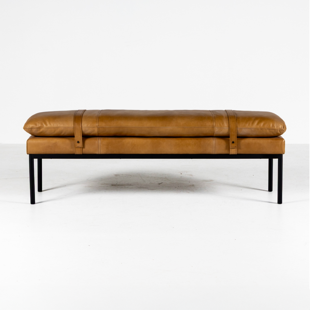 Baxter Leather Ottoman/Bench - Lewis & Co.