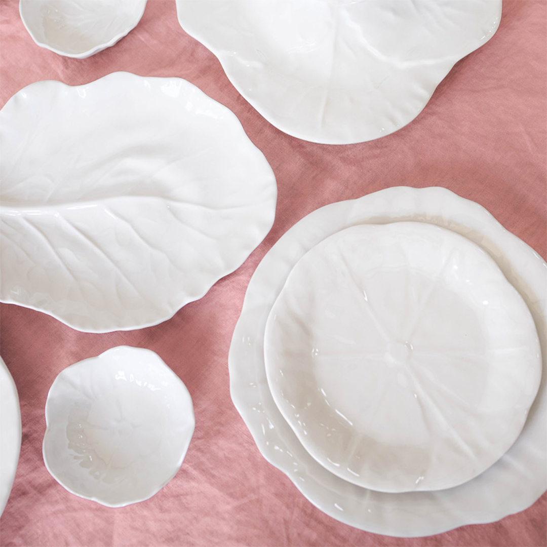 Melamine Cabbage Oval Platter 50cm – White - Lewis & Co.