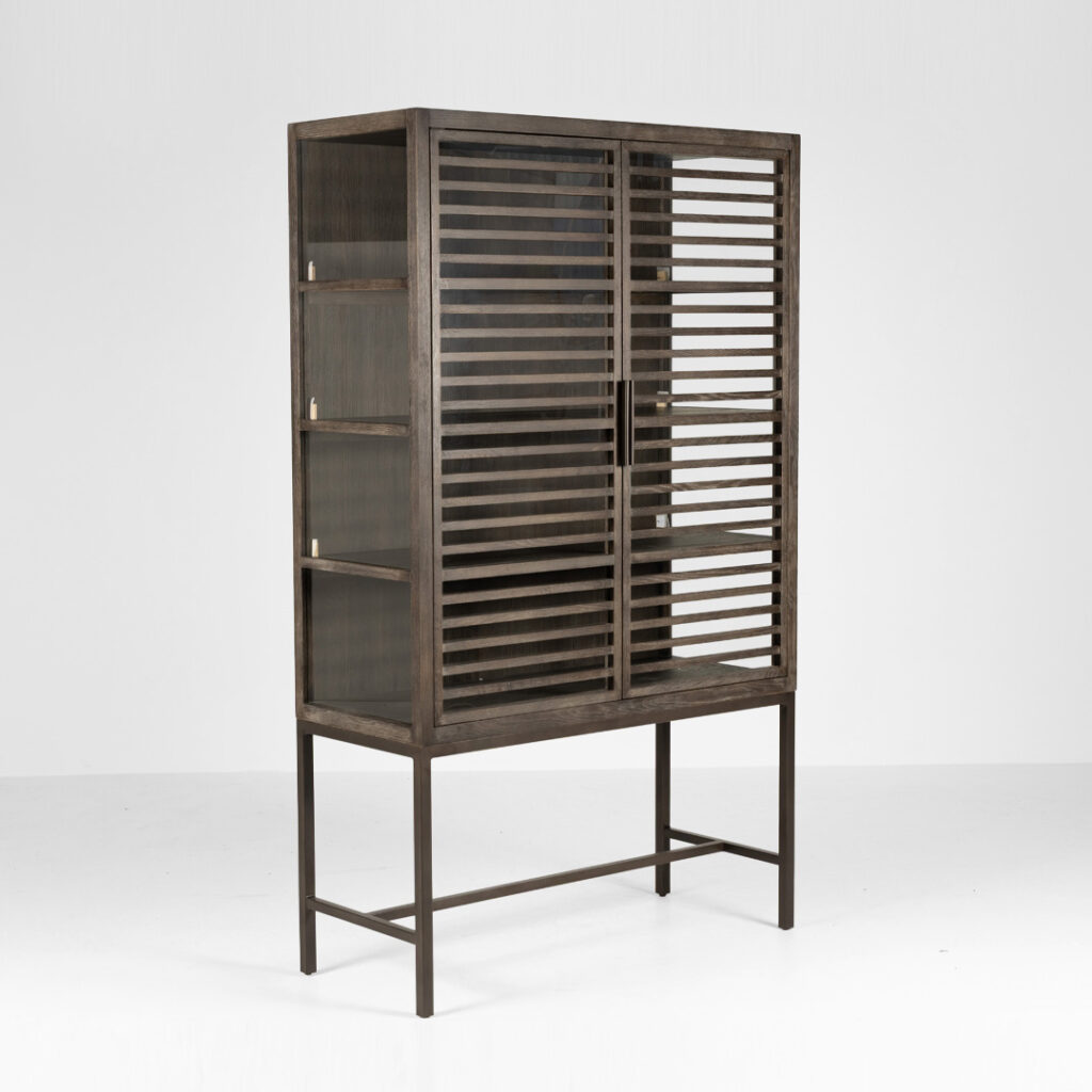 Slatted Display Cabinet - Lewis & Co.