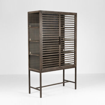 Slatted Display Cabinet - Lewis & Co.