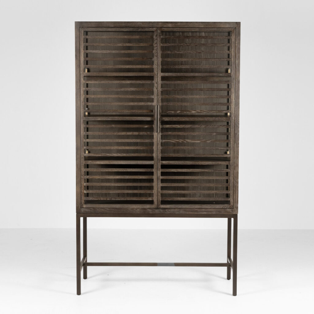 Slatted Display Cabinet - Lewis & Co.