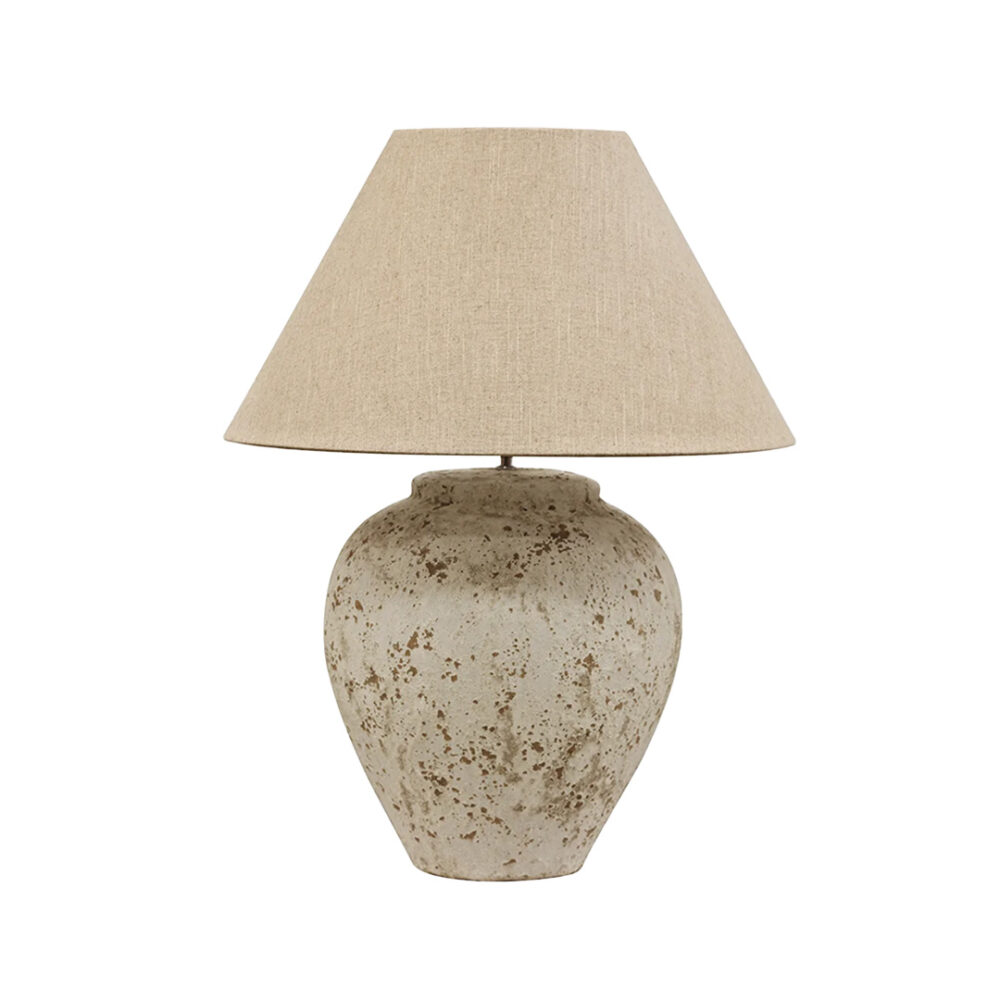 Tuscan Stone Lamp Base Large - Lewis & Co.