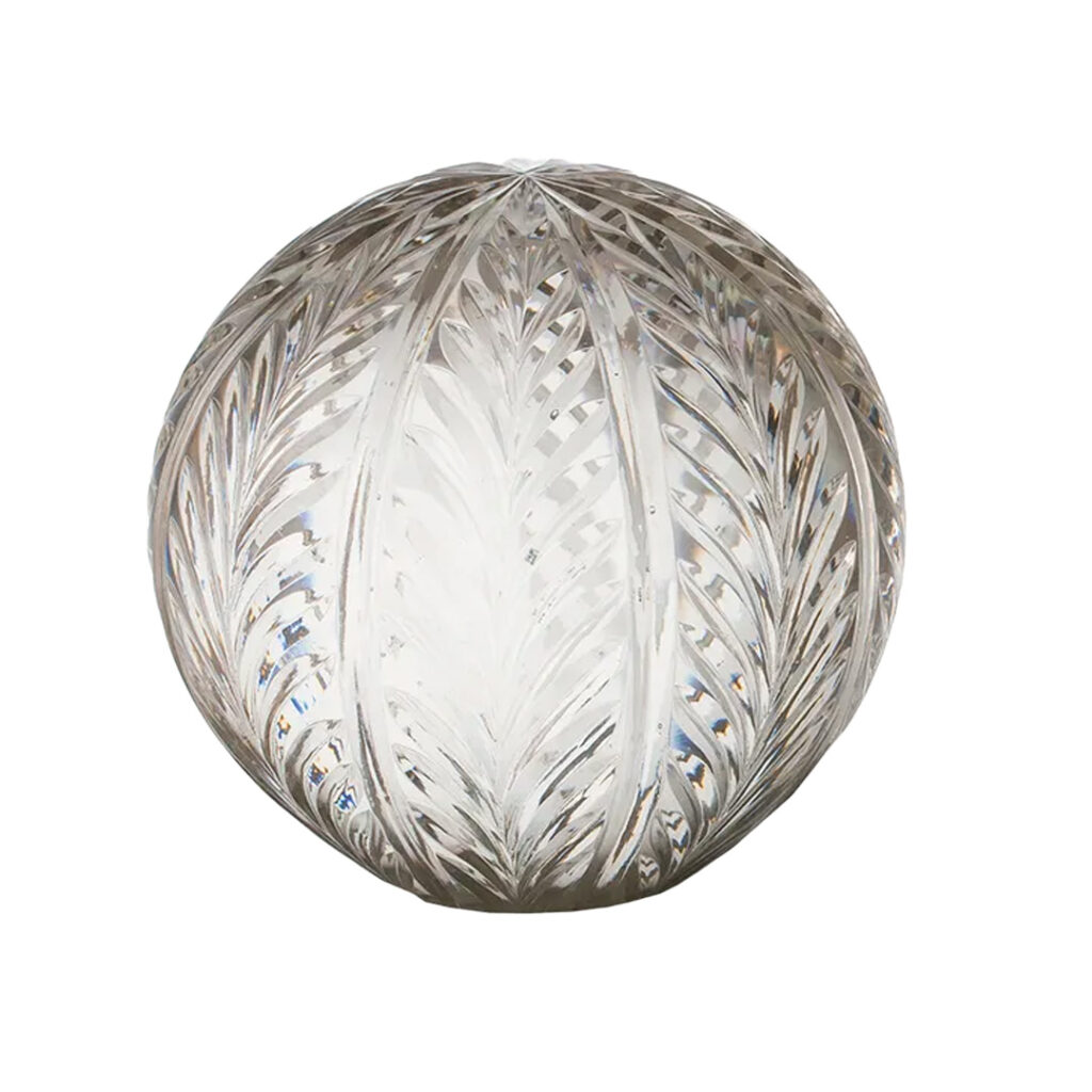 Wing Cut Glass Ball 5 - Lewis & Co.